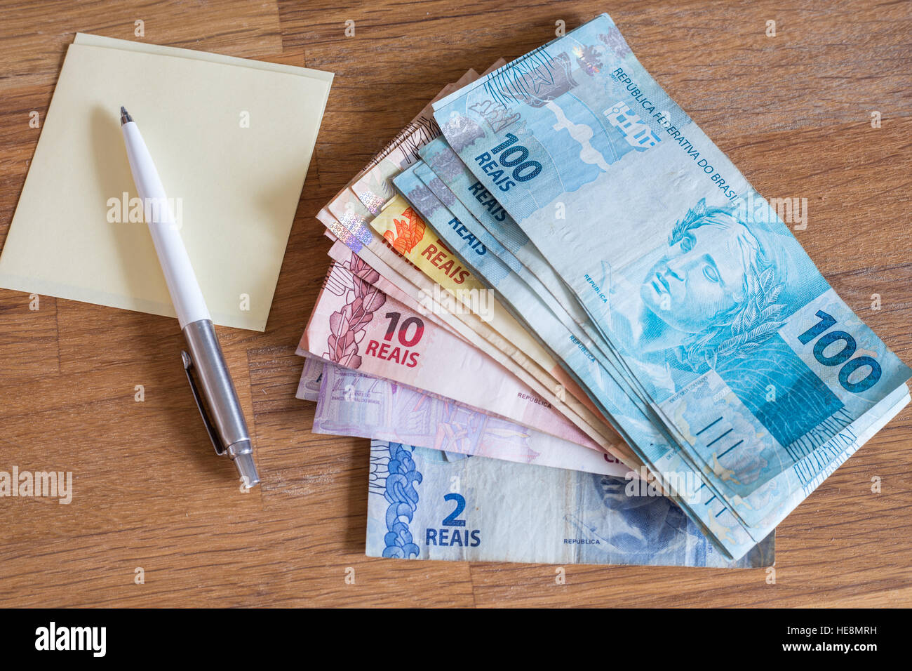 Brazil money / reais Stock Photo - Alamy