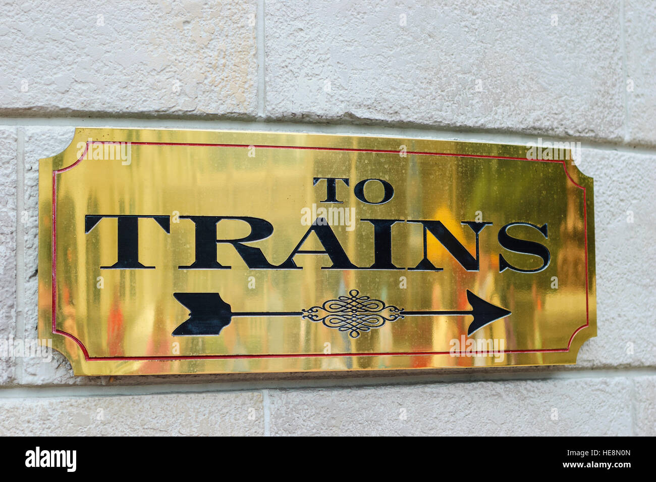 Railways sign board hi-res stock photography and images - Alamy
