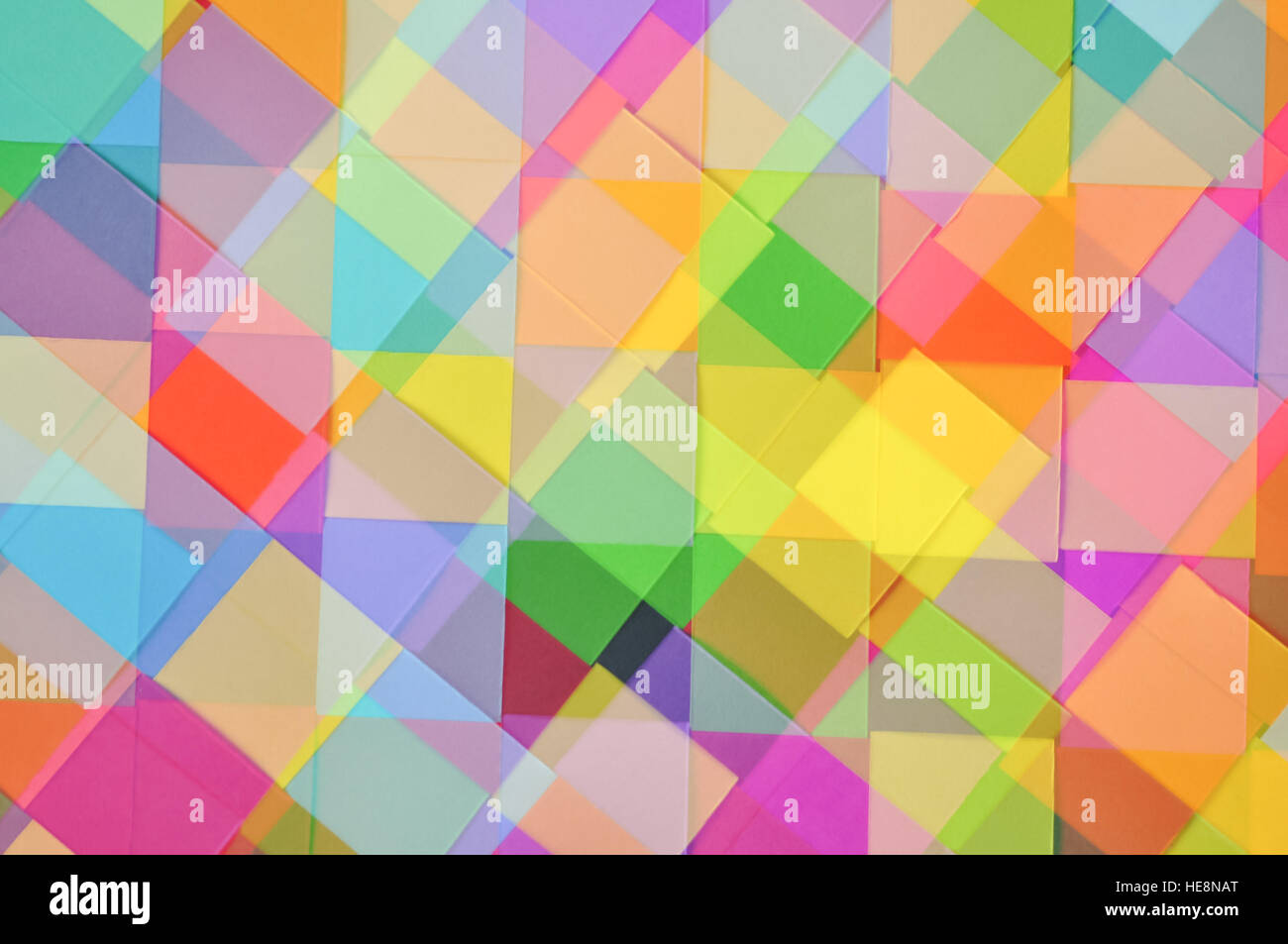 Cut Colored Paper Diamond Pattern Stock Photo - Alamy