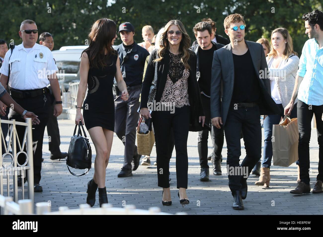 Elizabeth Hurley William Moseley and Alexandra Park seen at Universal ...
