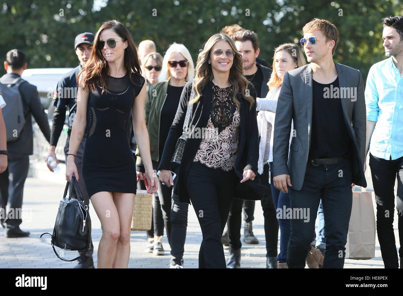 Elizabeth Hurley William Moseley and Alexandra Park seen at Universal ...