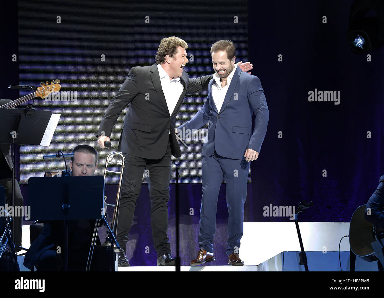 Alfie Boe & Michael Ball Performing On Their Together' tour at Liverpool Echo Arena Featuring ...