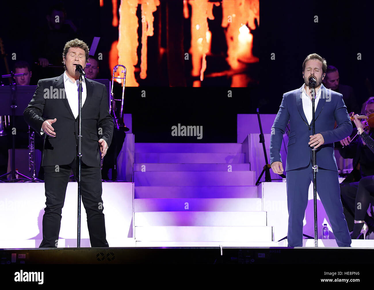 Alfie Boe & Michael Ball Performing On Their Together' tour at Liverpool Echo Arena Featuring ...