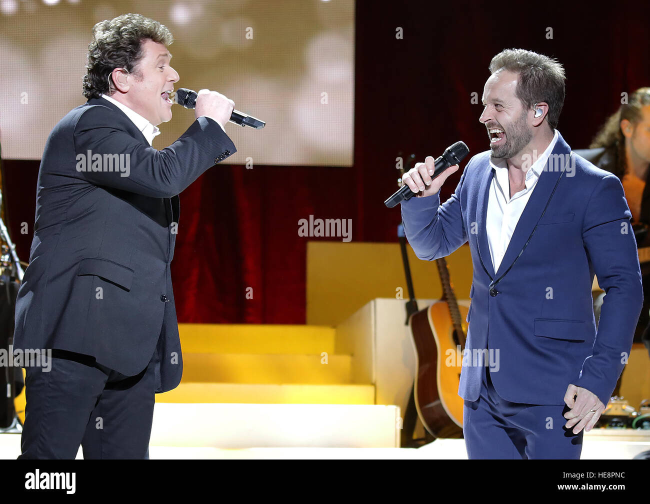 Alfie Boe & Michael Ball Performing On Their Together' tour at Liverpool Echo Arena Featuring ...