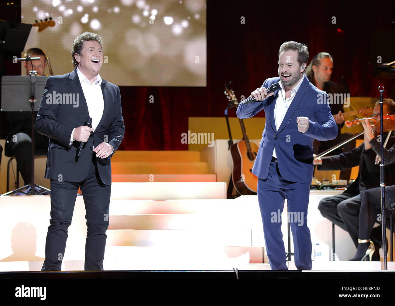 Alfie Boe & Michael Ball Performing On Their Together' tour at Liverpool Echo Arena Featuring ...