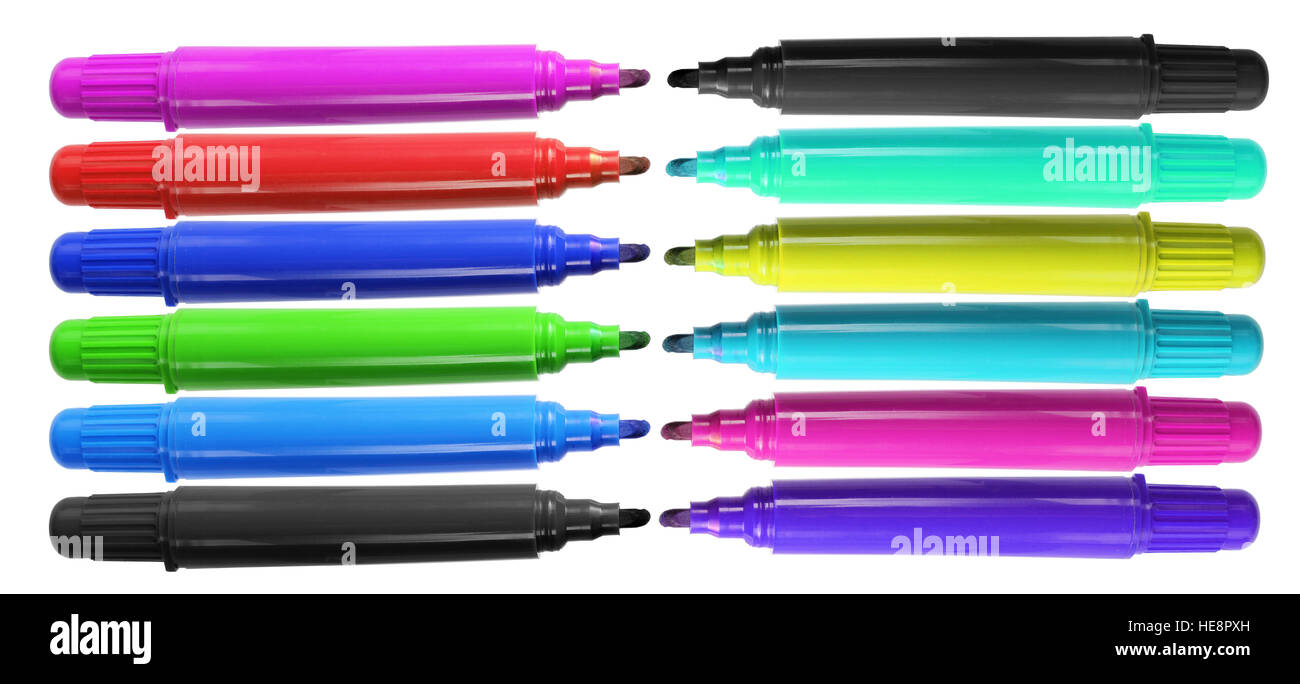 Drawing with markers Cut Out Stock Images & Pictures - Alamy