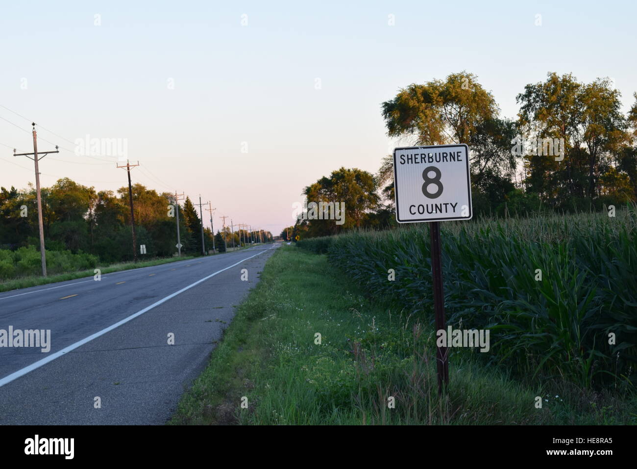 County Road 8 Stock Photo - Alamy
