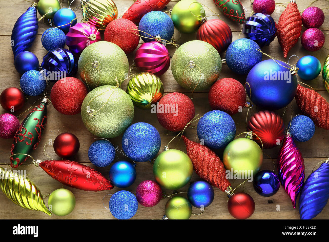 Glossy baubles hi-res stock photography and images - Alamy