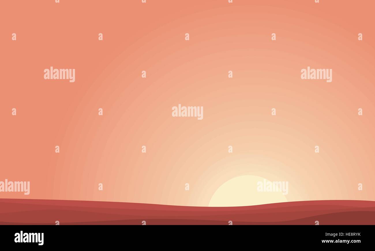 Background of desert at sunset landscape Stock Vector Image & Art - Alamy