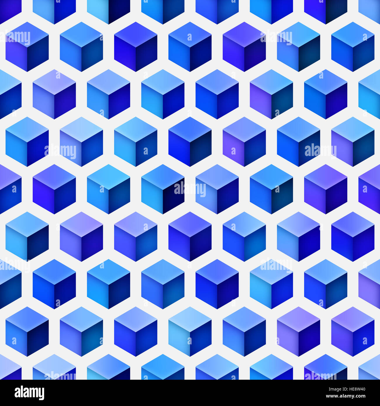 Gradient Cubes Tiling. Seamless Multicolor Pattern Stock Photo - Alamy