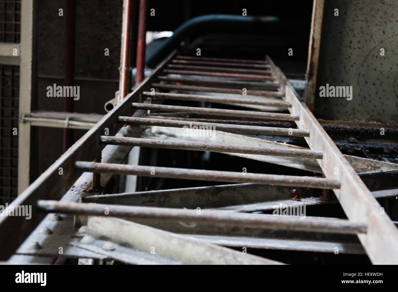 Stairs in factory Stock Photo - Alamy