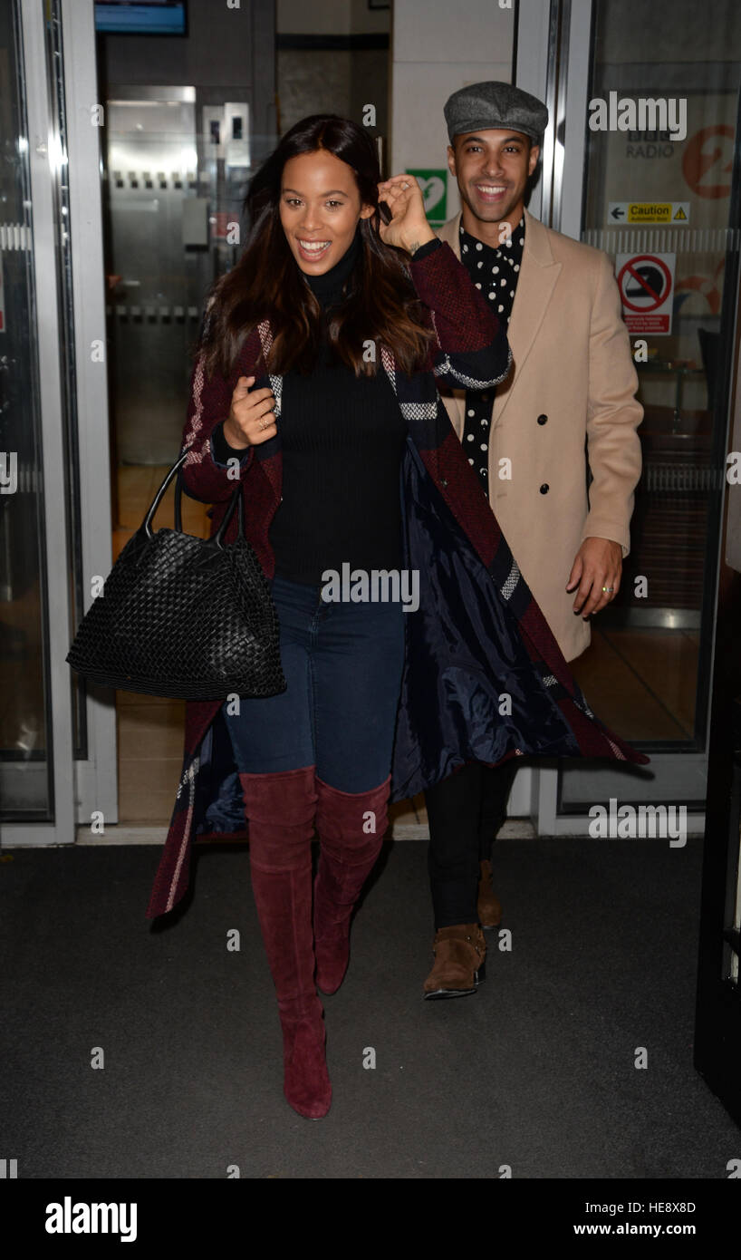 Marvin and Rochelle Humes at BBC Radio 2 Featuring: Rochelle Humes ...