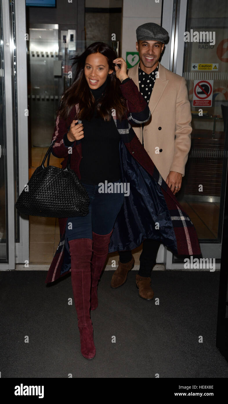 Marvin and Rochelle Humes at BBC Radio 2 Featuring: Rochelle Humes ...
