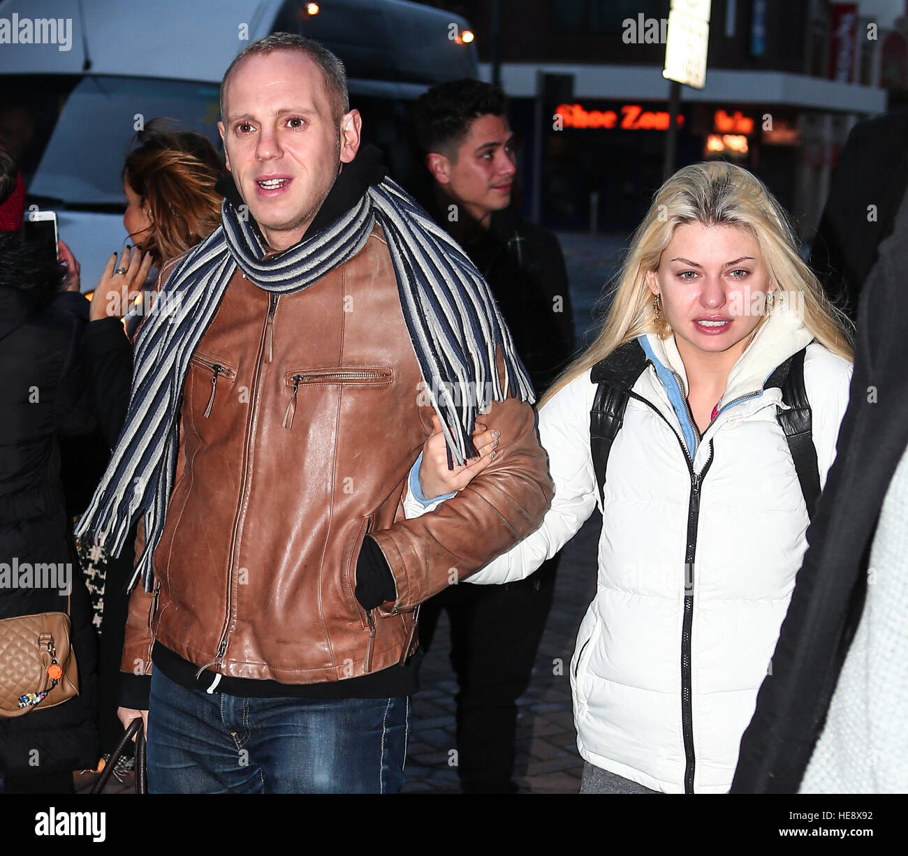 Celebs and their professional partners arrive at Blackpool Tower for ...