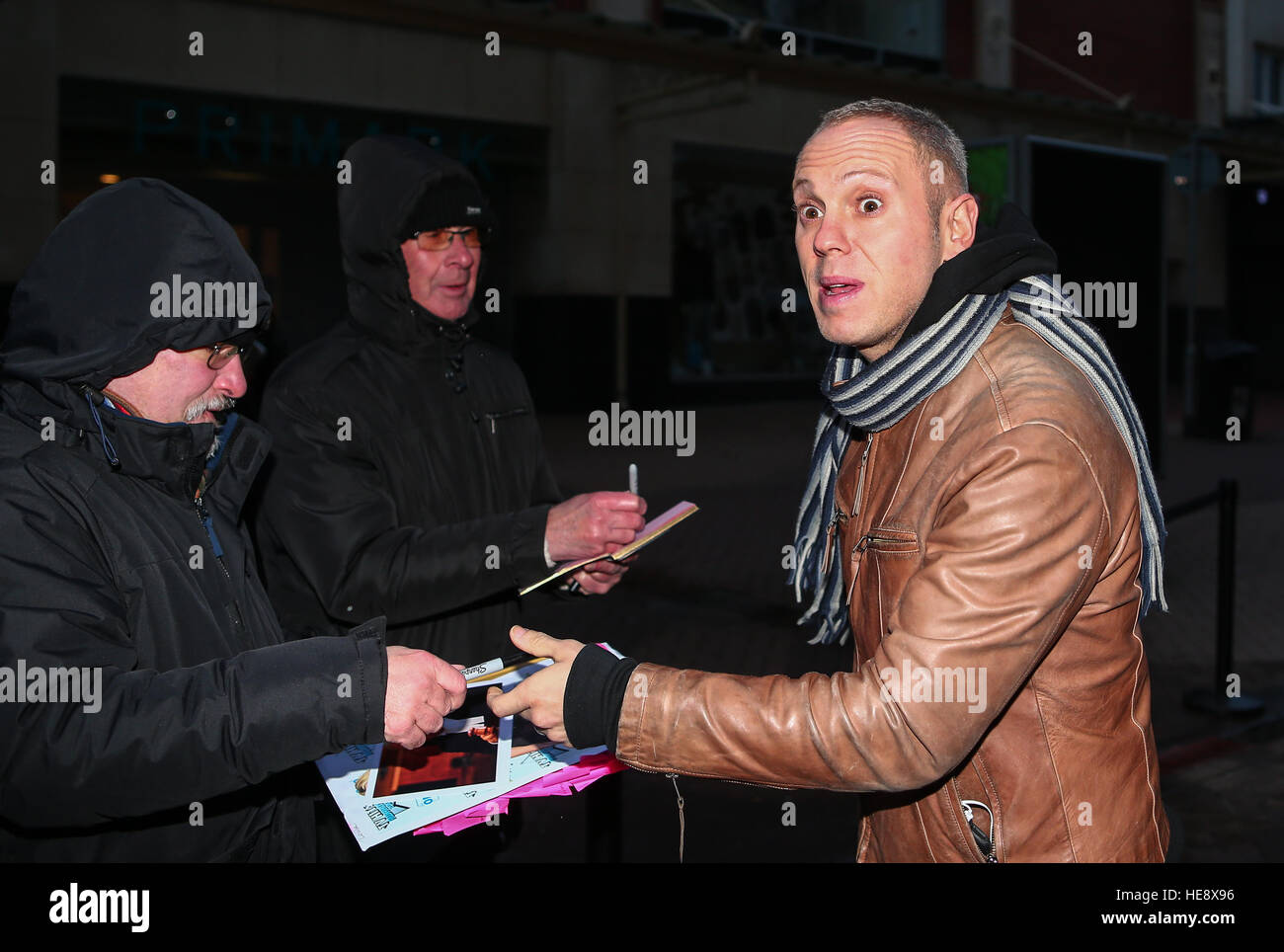 Celebs and their professional partners arrive at Blackpool Tower for ...
