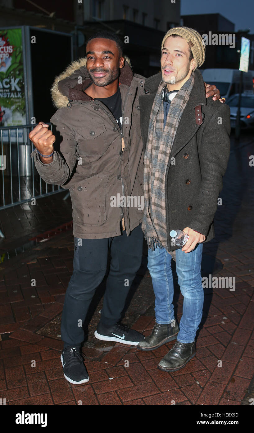 Celebs and their professional partners arrive at Blackpool Tower for ...