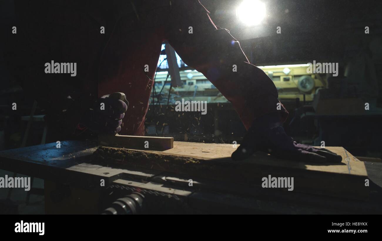 the process of working wood in workshop Stock Photo - Alamy