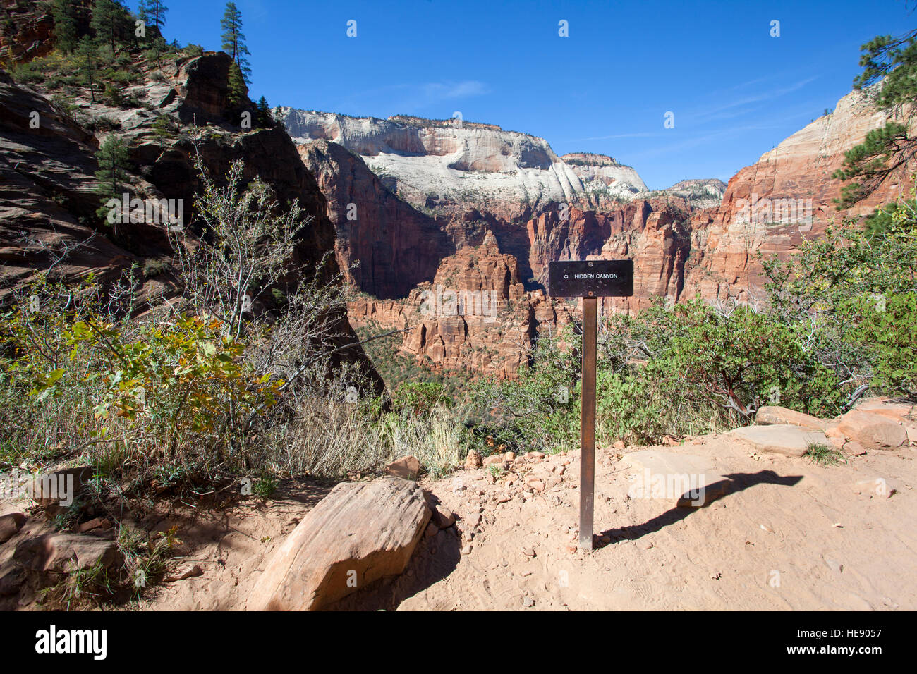 Hidden Canyon, Zion National Park, Utah, USA Stock Photo - Alamy