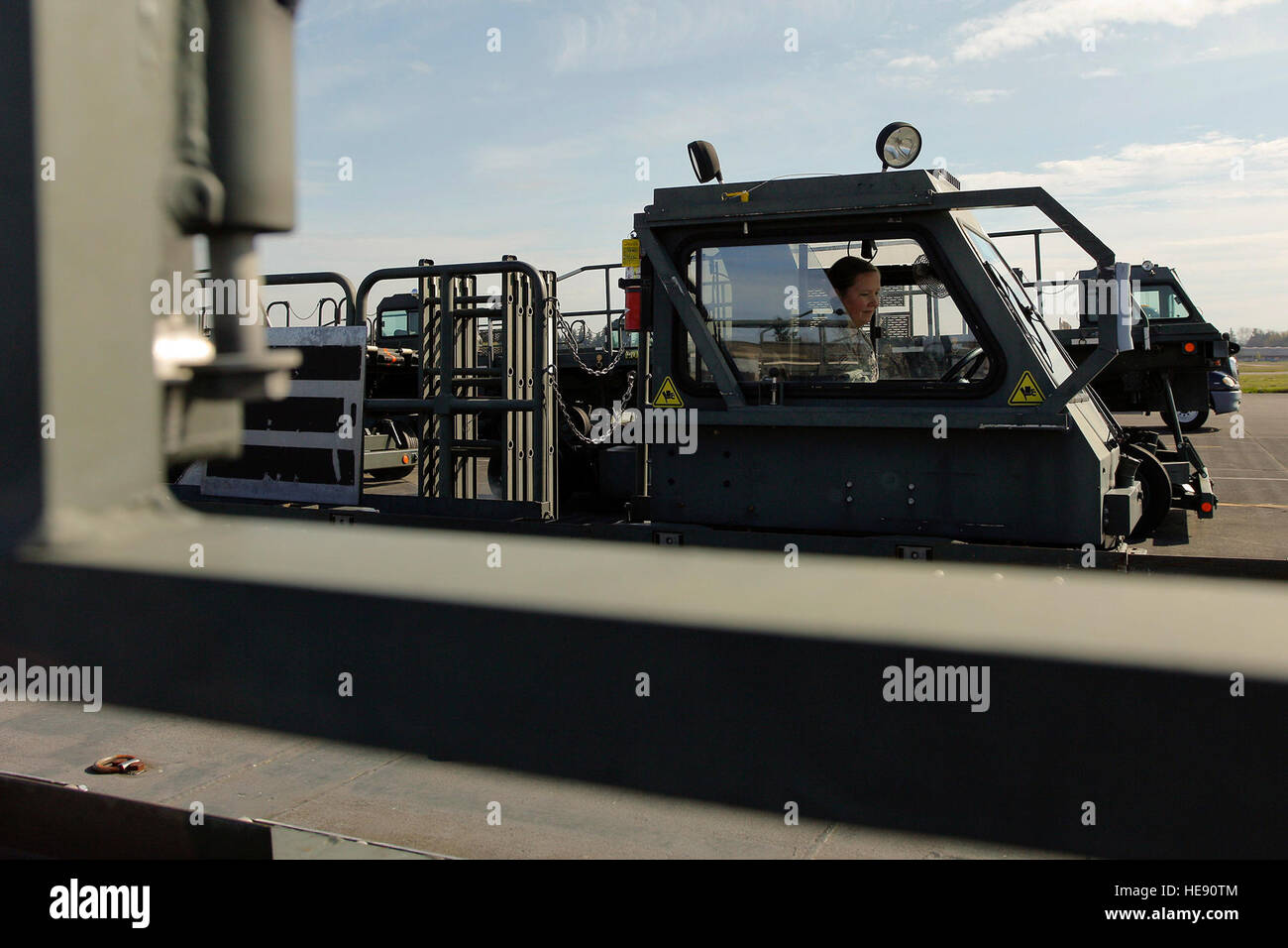 Tech. Sgt. Sarah Ourso, 86th Aerial Port Squadron load planner, out of ...