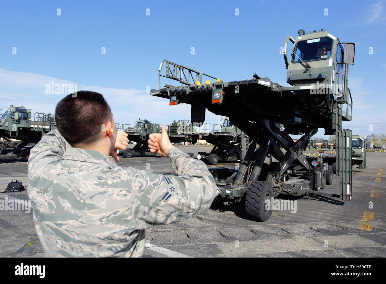 Airman 1st Class Will Akers, 86th Aerial Port Squadron cargo specialist ...