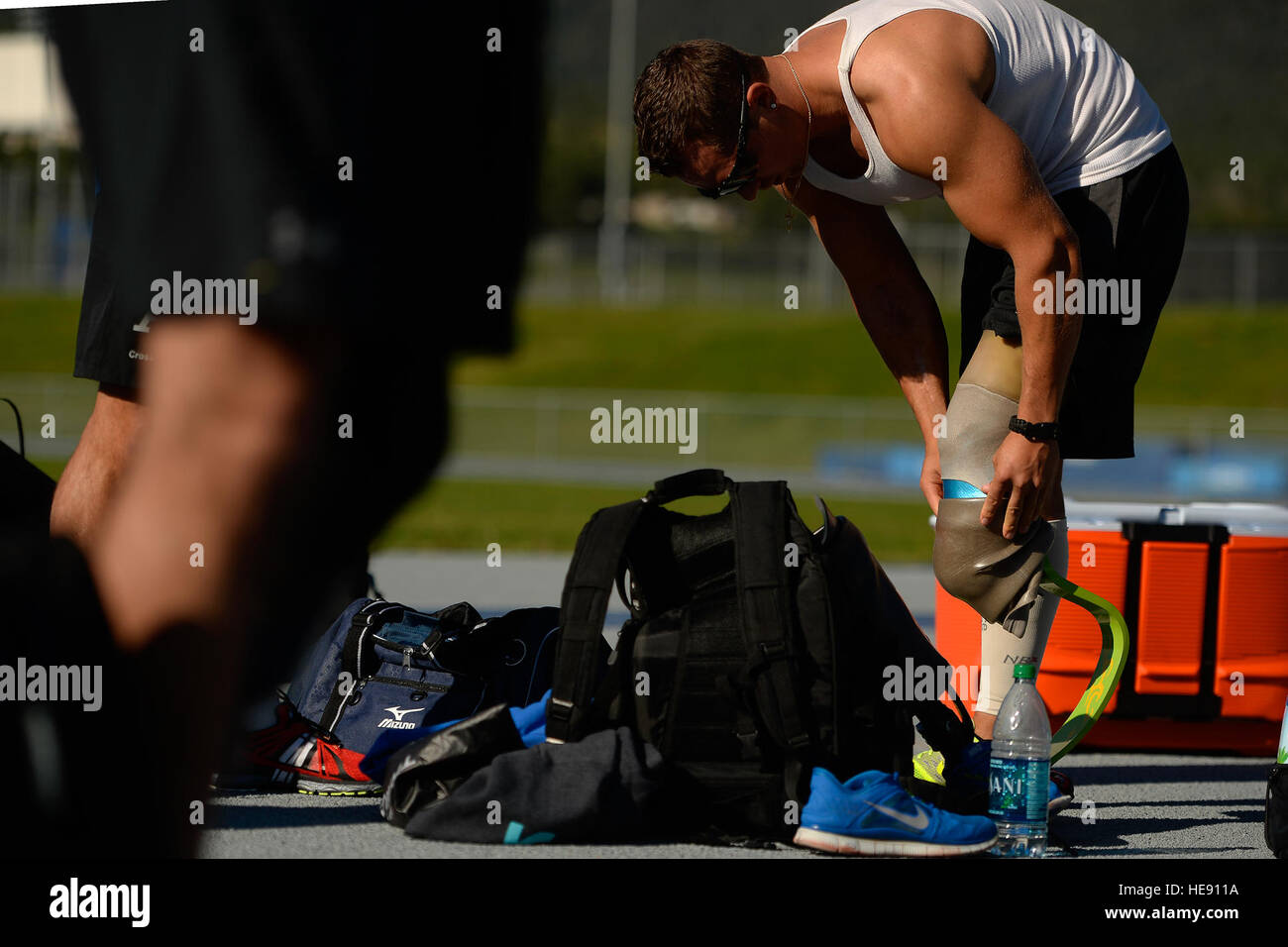 Gideon Connelly, Wounded Warrior athlete, prepares for track and field ...