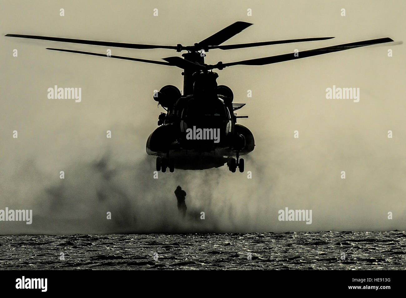 A U.S. Air Force airman from the 23rd Special Tactics Squadron jumps ...