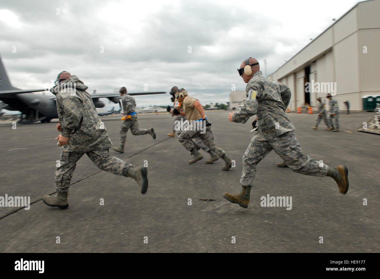 U.S. airmen from the 615th Contingency Response Wing, Travis Air Force ...