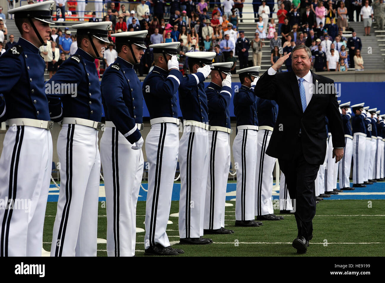Secretary of the Air Force Michael B. Donley enters the U.S. Air Force ...