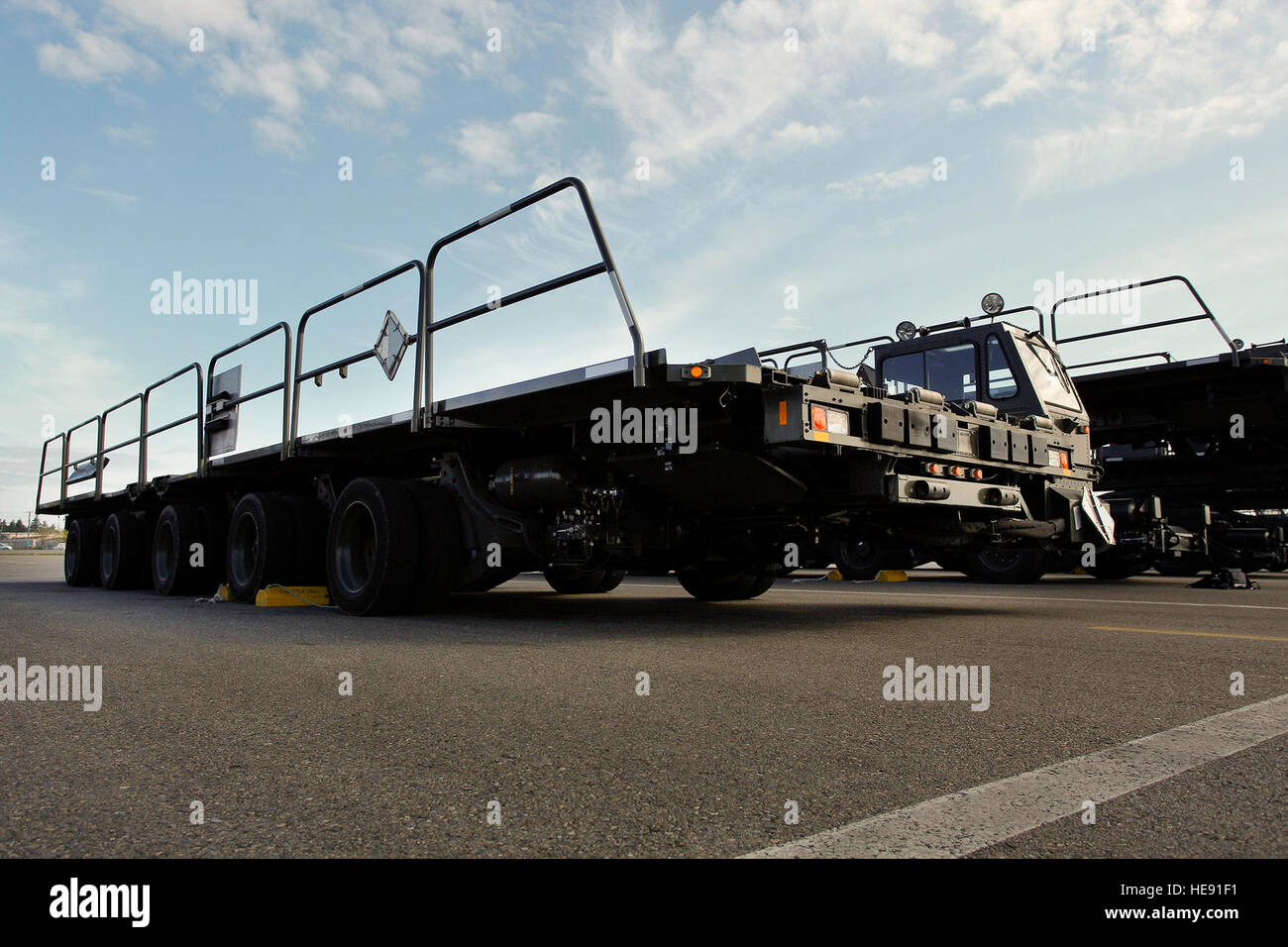 The Tunner 60K aircraft cargo loader is one of the main working ...