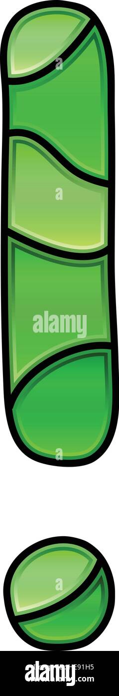 Glass exclamation mark symbol Stock Vector Images - Alamy