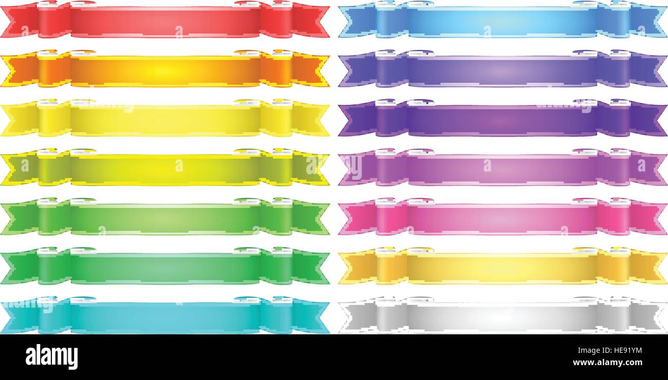 vector ribbons set Stock Vector Image & Art - Alamy