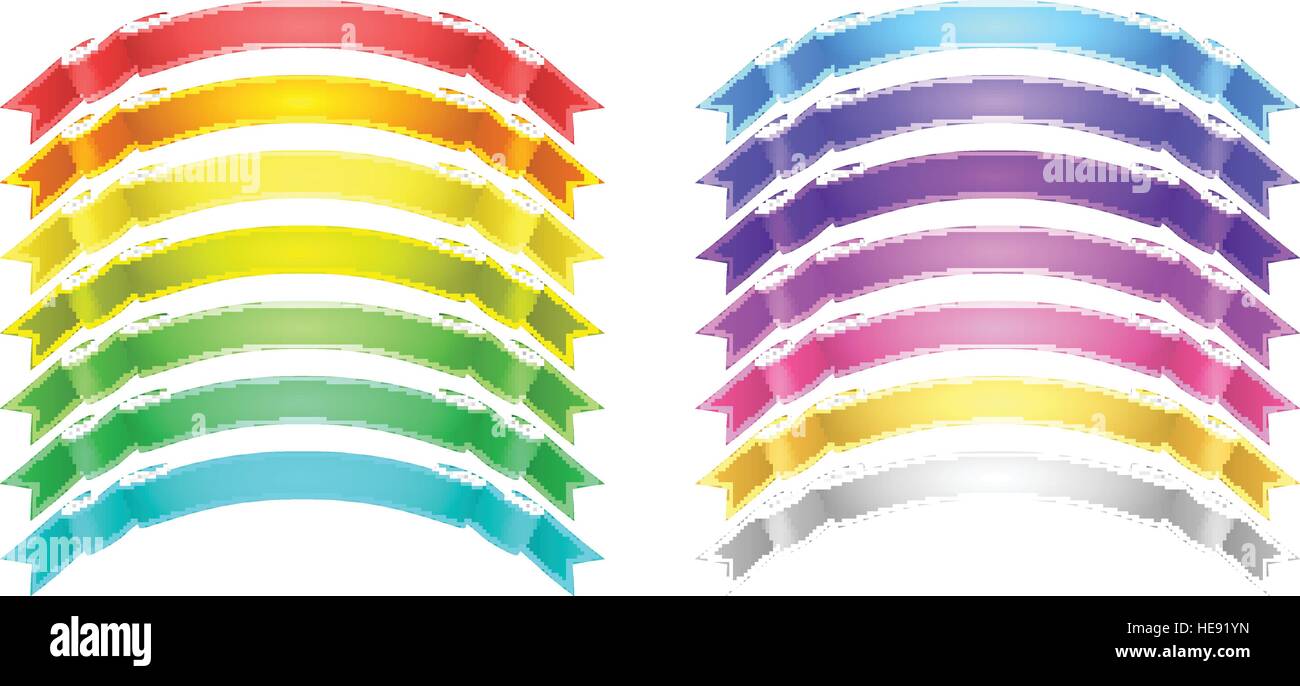 vector ribbons set Stock Vector Image & Art - Alamy