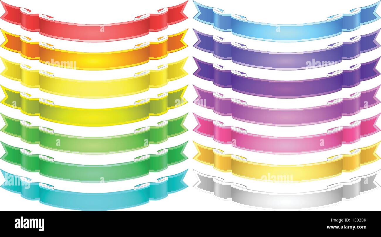 vector ribbons set Stock Vector Image & Art - Alamy