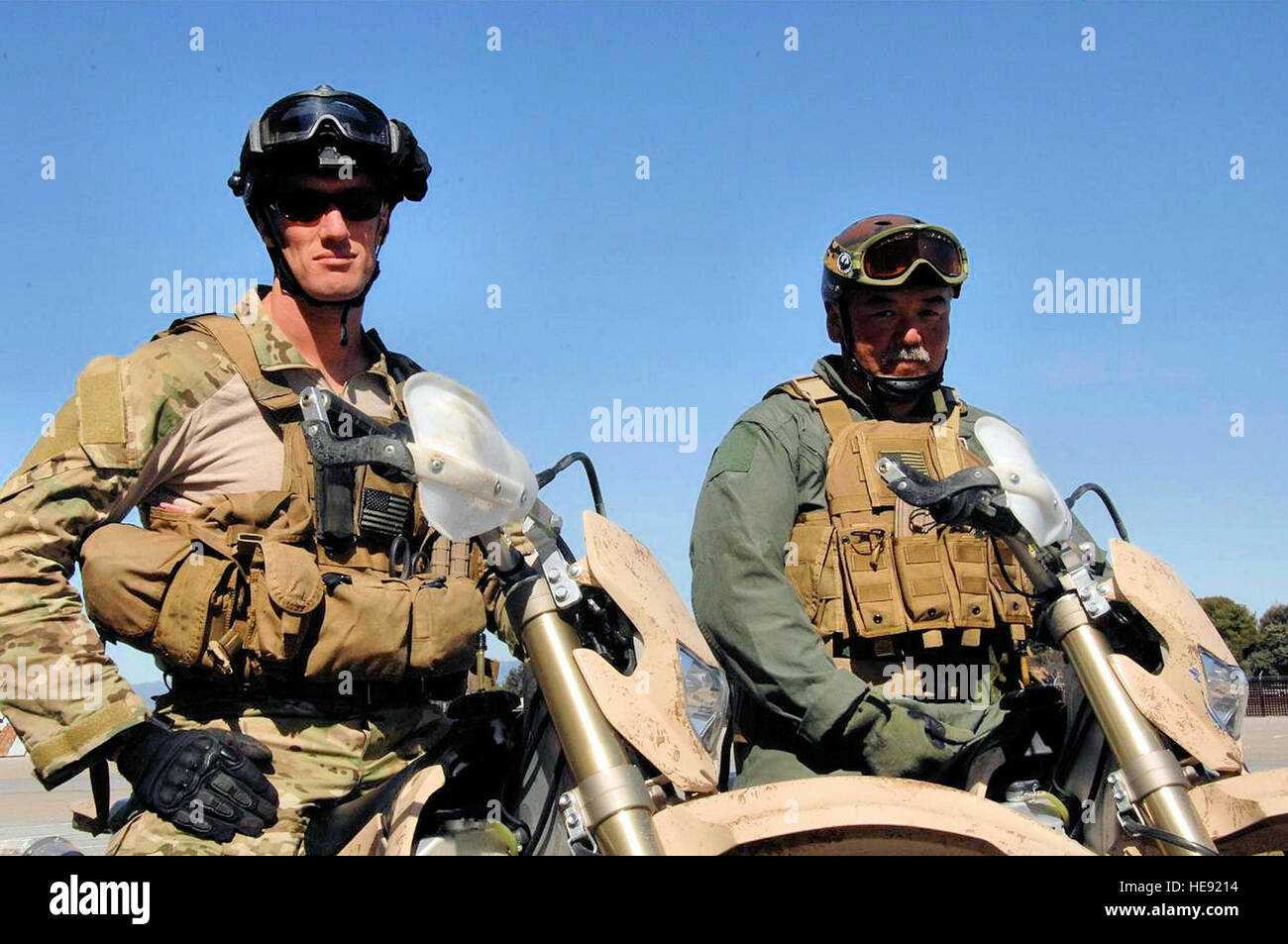 Pararescuemen, Tech Sgt. Sean Kirsch and Senior Master Sgt. Larry ...