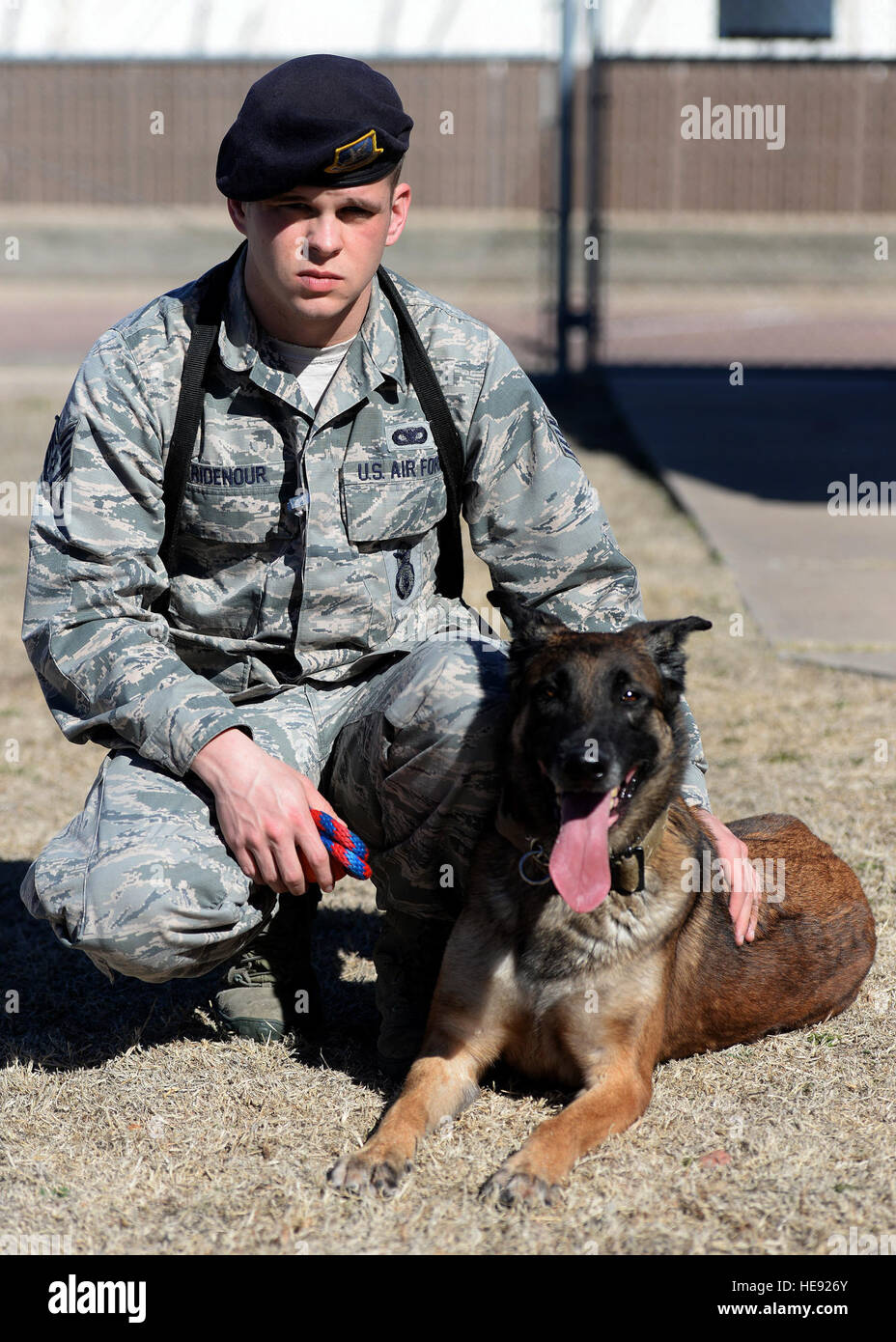 U.S. Air Force Staff Sgt. Justin Ridenour, 97th Security Forces ...
