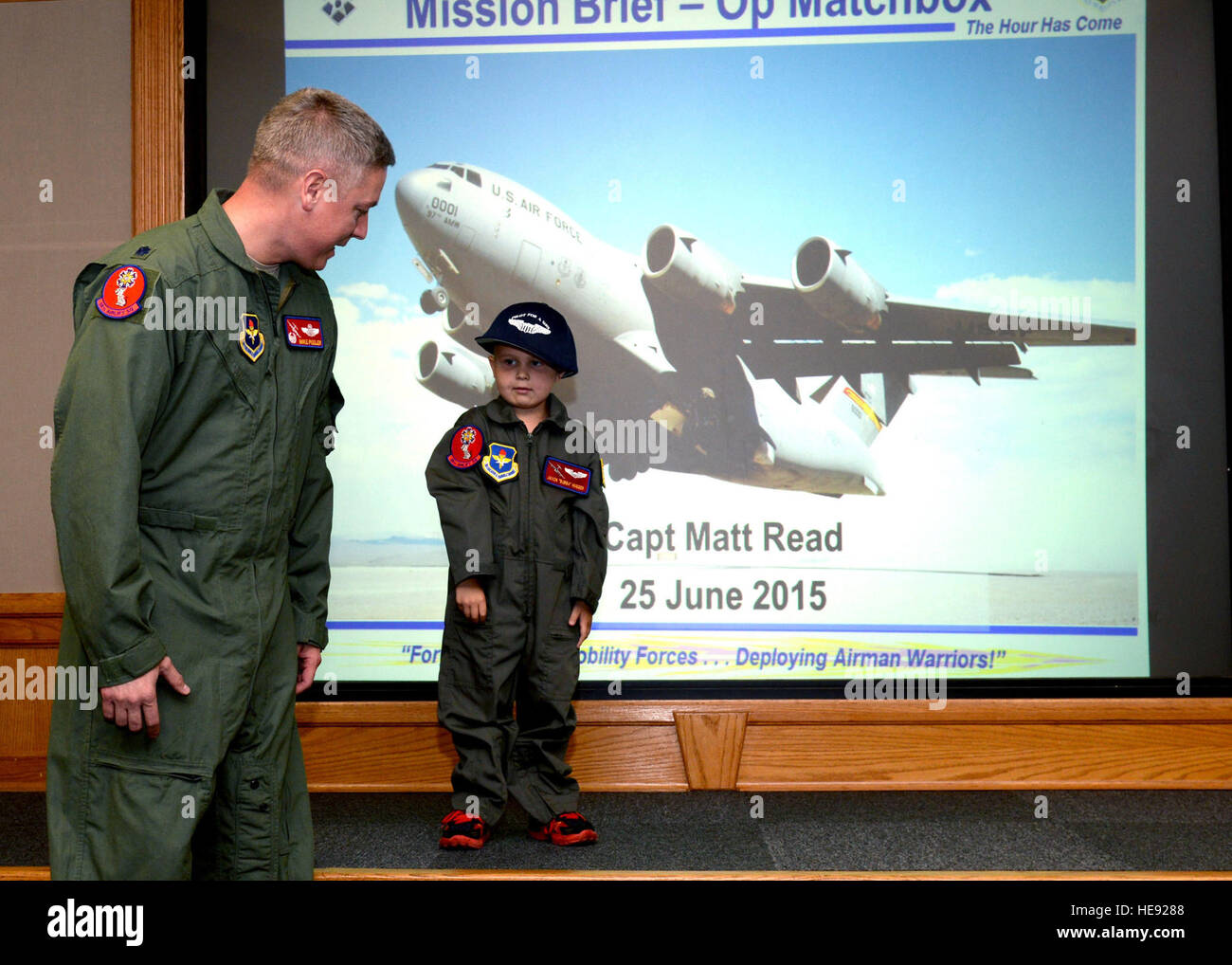 U.S. Air Force Lt. Col. Mike Peeler, 58th Airlift Squadron commander ...