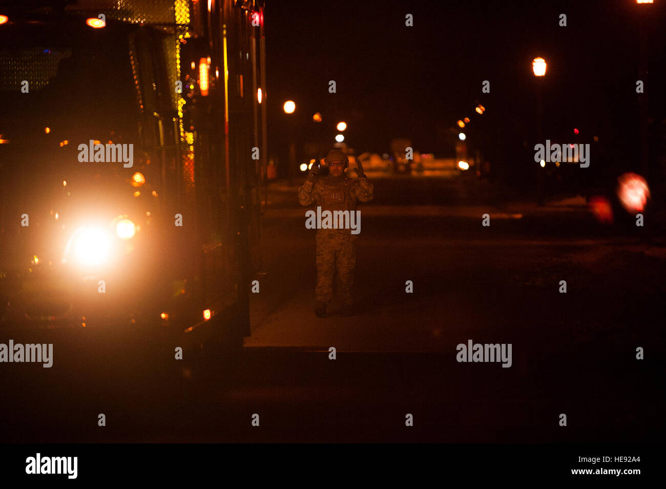 A 375th Civil Engineer Squadron explosive ordnance disposal technician ...