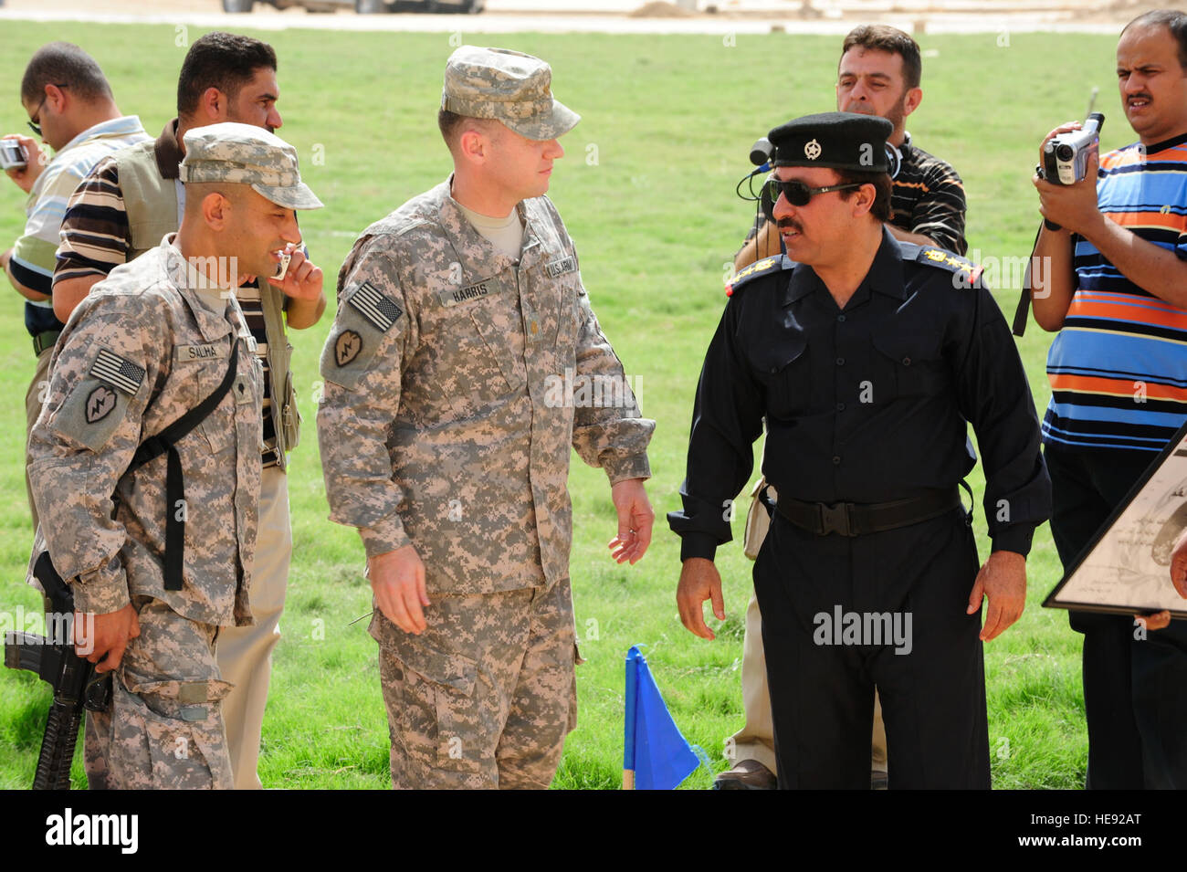 Al Alam District police commander, Col. Ibrahim Khalaf Mutlak, lower ...