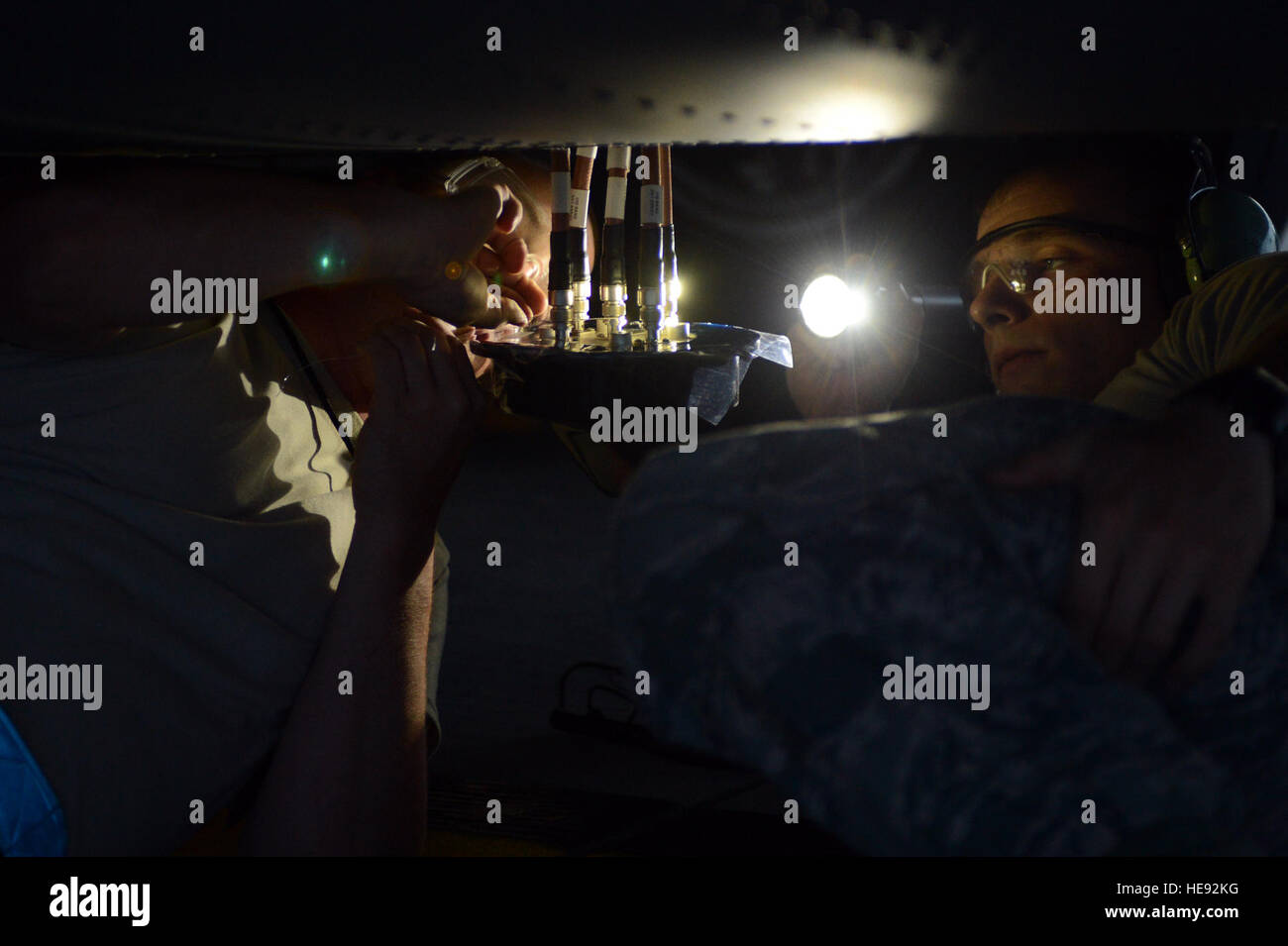 Airmen 1st Class Alan Pardon (right) and Levi Paradee (left), 86th ...