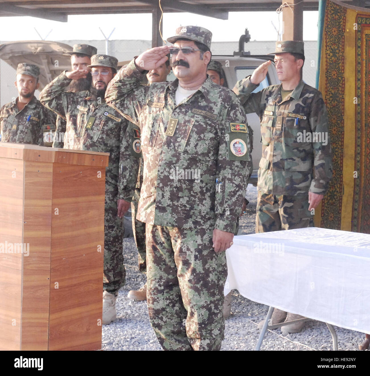 Commander for Regional Military Training Center-South, Afghan National ...