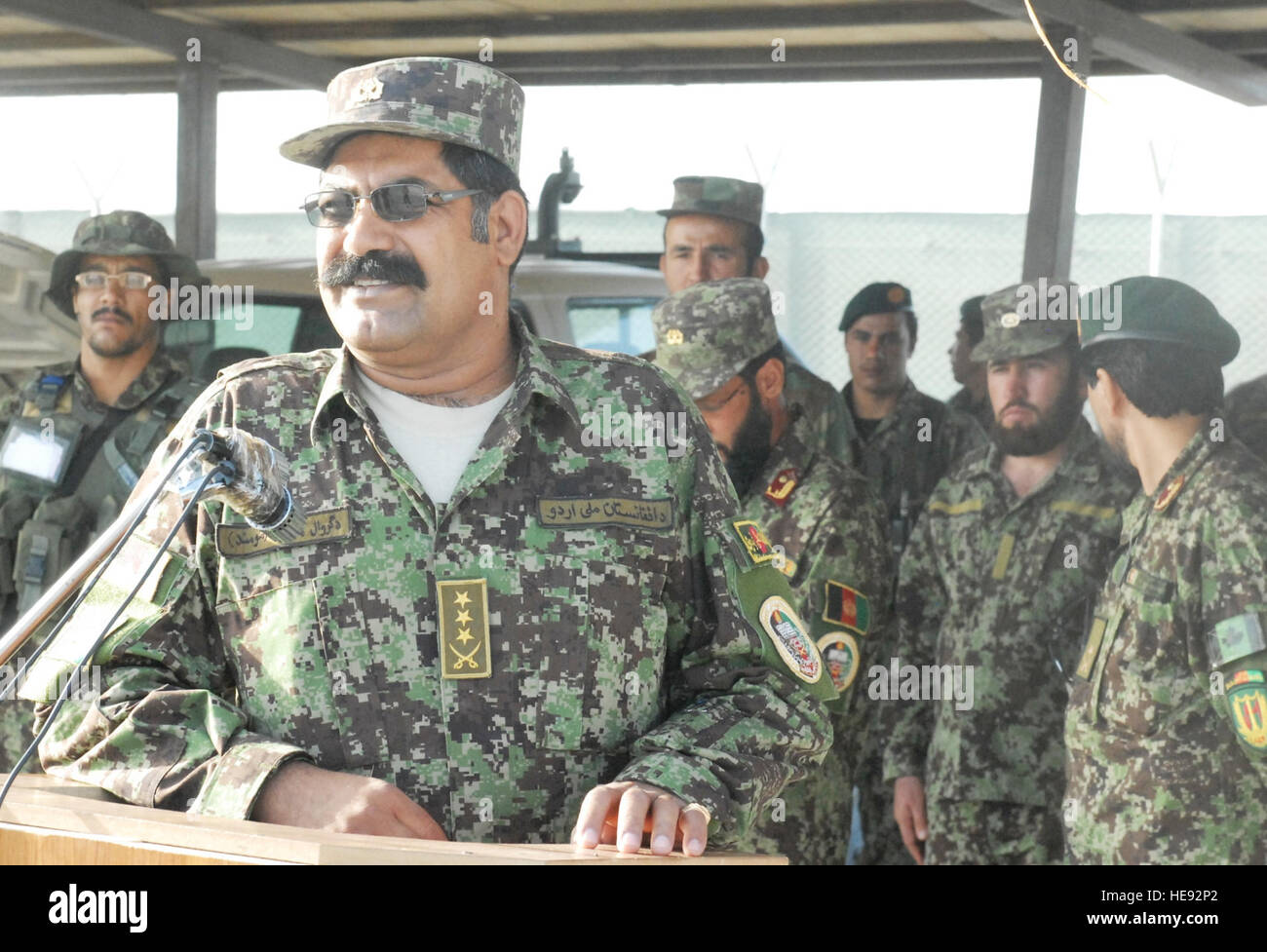 Commander for Regional Military Training Center-South, Afghan National ...