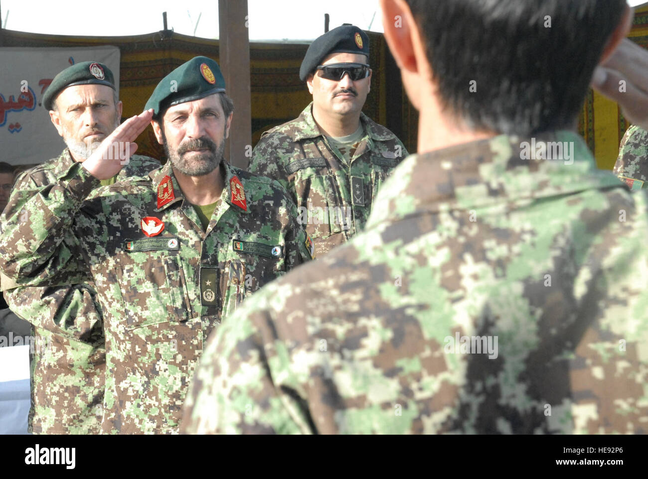 Commander for the Afghan National Army's 205th Corps, Brig. Abdul Hamid ...