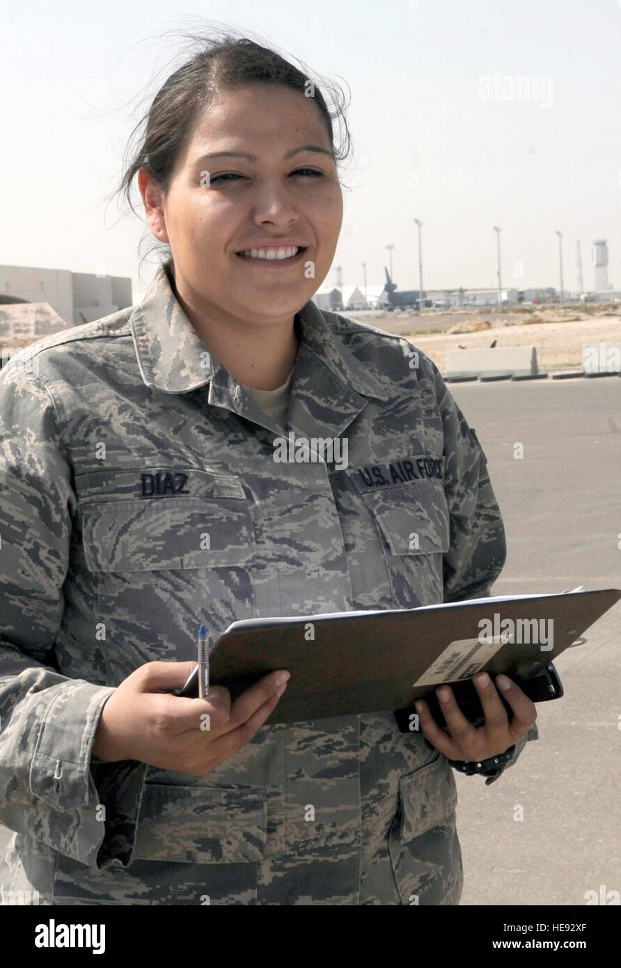 Senior Airman Anita Diaz is an air transportation journeyman with the ...