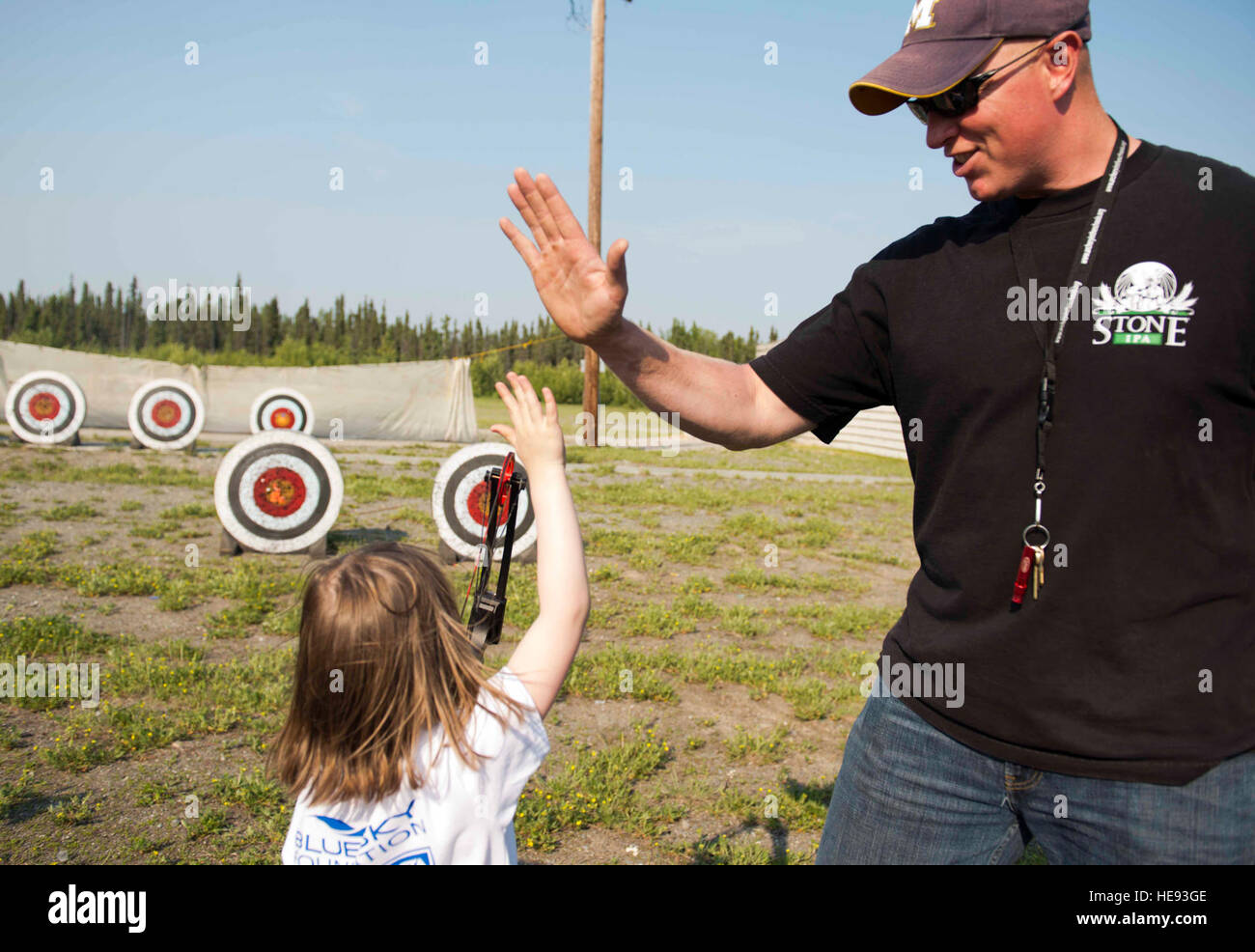 An archery class at Joint Base Elmendorf-Richardson, Alaska on June 15 ...