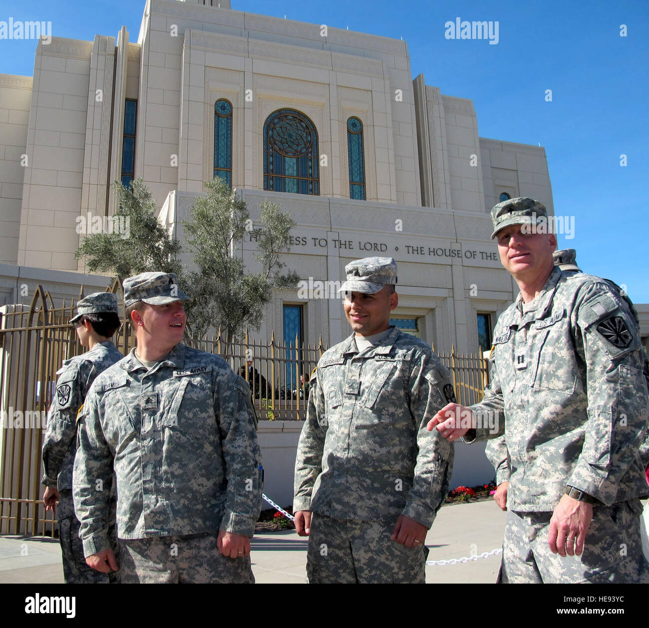 Left to right: Sgt. Brian Davis and Sgt. Isai Guerrero, chaplain ...