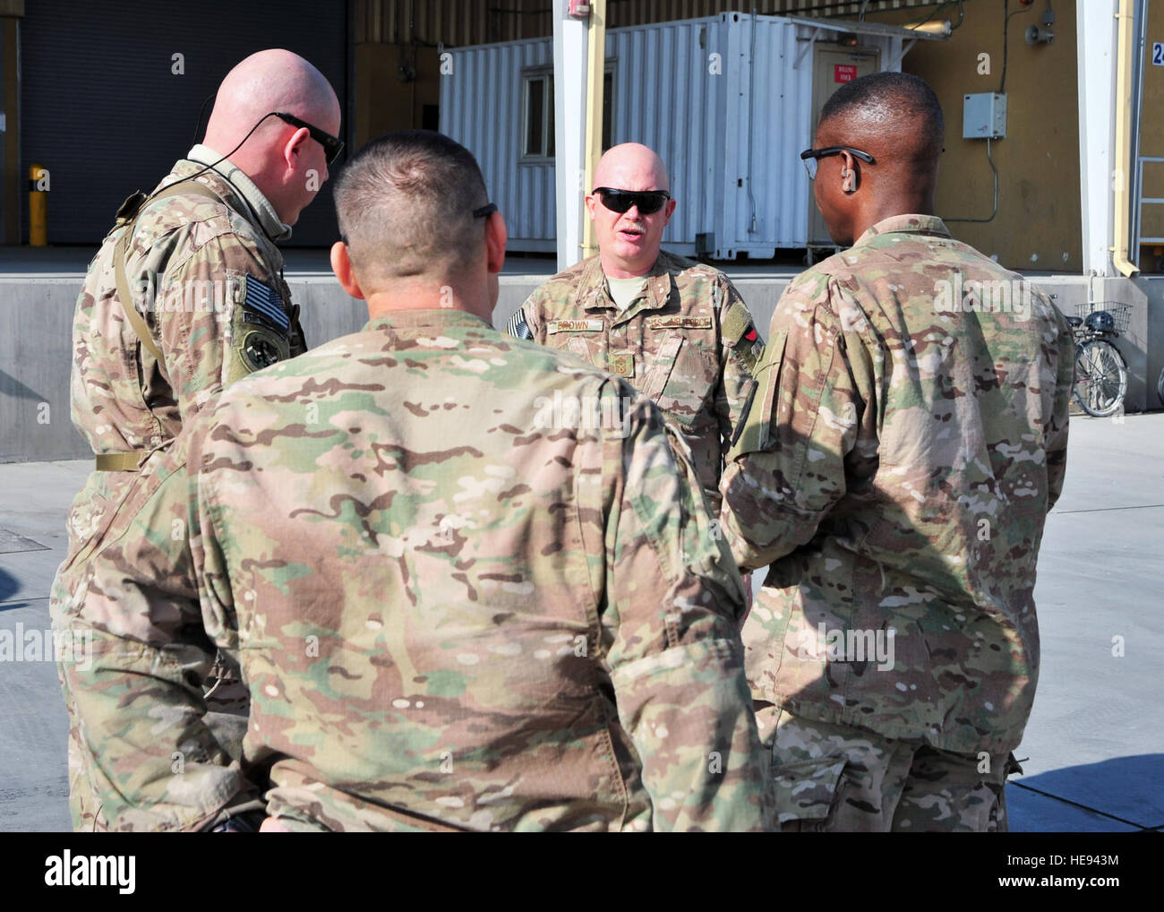 U.S. Air Force Chief Master Sgt. Jeffrey Brown, 455th Air Expeditionary ...