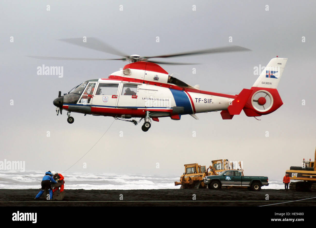 An Iceland Coast Guard (Islenska Landhelgisgaeslan) Eurocopter ...