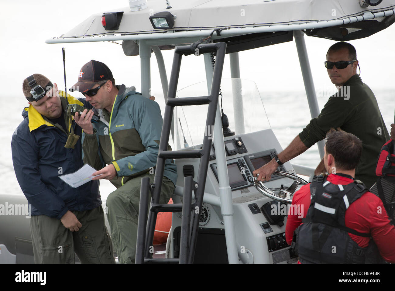 Cody Kelly, NASA crew survival engineer, Dustin Gohmert, NASA crew ...