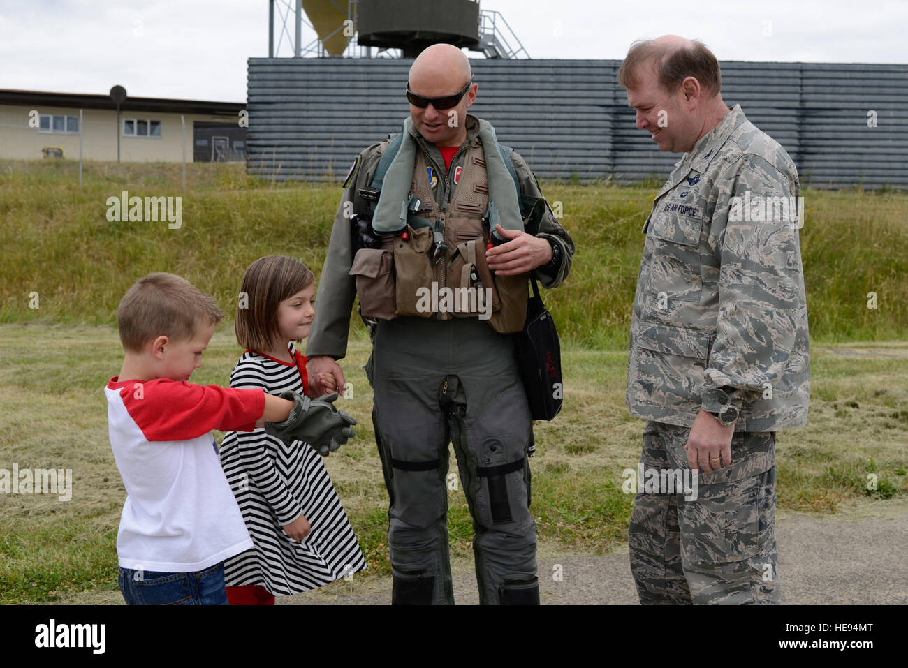 U.S. Air Force Col. Lars Hubert, acting 52nd Fighter Wing commander ...