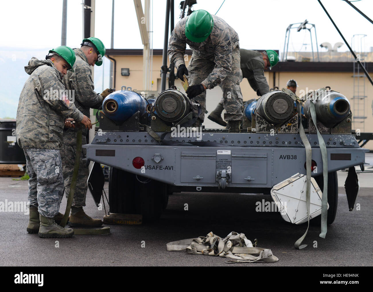 31st Fighter Wing members participate in a base-wide wing inspection ...
